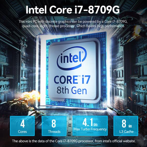 Quality Intel Core i5 8305G Gaming PC DDR4 With 4G Discrete Graphics for sale