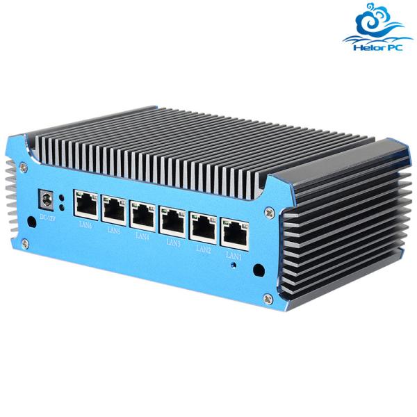 Quality 6 RJ45 Ethernet Soft Router PC With DDR4 Up To 8G And Intel Celeron 3865U for sale