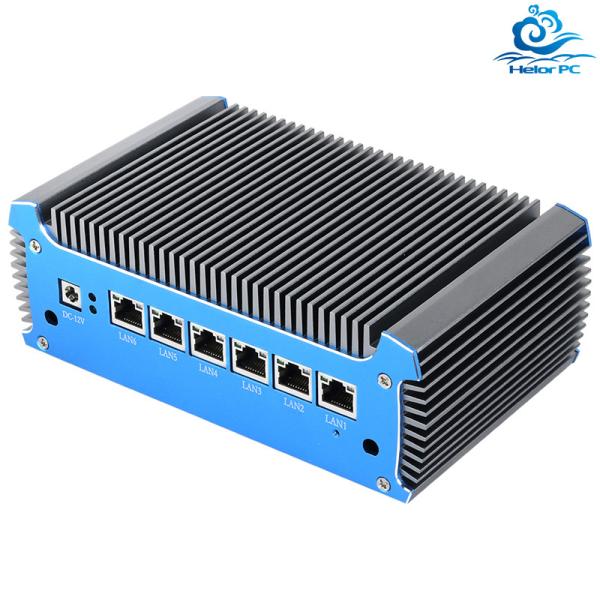 Quality 6 RJ45 Ethernet Soft Router PC With DDR4 Up To 8G And Intel Celeron 3865U for sale