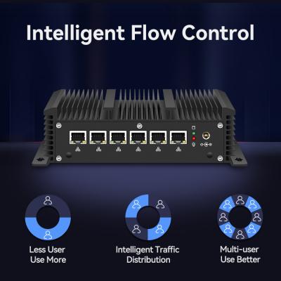 China Six LAN Dual COM Soft Router With Intel Core And Celeron Series Processors for sale