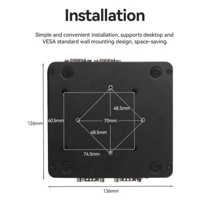 China Dual LAN 4 COM Industrial Mini PC With Intel Celeron N2840 Processor And DDR3L for sale