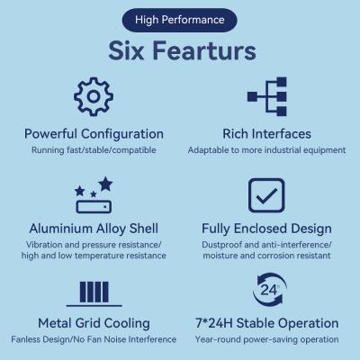 중국 듀얼 랜 듀얼 COM 인텔 셀레론 N 시리즈 프로세서가 있는 팬리스 산업용 PC 판매용