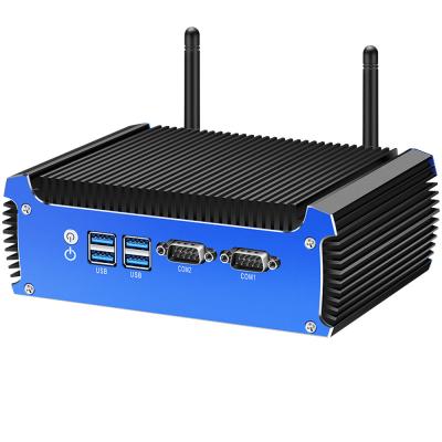 China Dual LAN Dual COM Intel Fanless Mini PC With DDR3 RAM Up To 8GB Linux And mSATA for sale