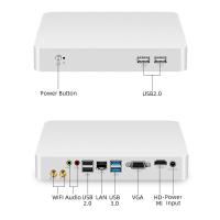 China Intel Mini PC With Core Series Processor DDR3 RAM And White Aluminium Chassis for sale