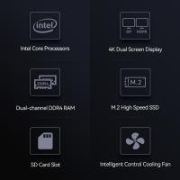 China Intel Core Mini Computer With M.2 NVMe 2280 SSD And Support 4K HD Display for sale