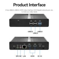 China Intel Celeron Processor Mini Computer With Black Chassis DDR3 8GB RAM For Home for sale