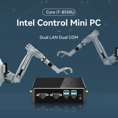 China Intel Core i5 8250U Industrial Fanless PC With mSATA SSD Dual Ethernet Dual COM for sale