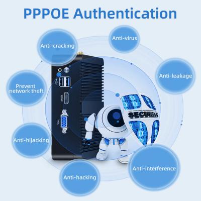 China DDR3 8GB Firewall Mini PC Router With Intel Celeron N2830 Fanless Cooling Method for sale