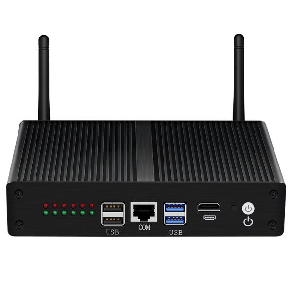 Quality 6LAN Software Firewall Mini PC Intel Pentium 4405U 2 Cores DDR3 RAM Fanless PC for sale
