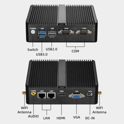 China Fanloze industriële mini-pc met Intel Celeron-processors Dual LAN Dual COM Te koop