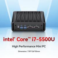 China 2LAN 2COM Fanless Industrial PC Intel Core i5 Processor Aluminum Chassis Computer for sale