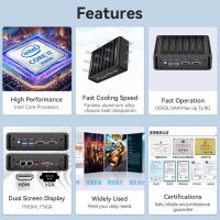 China 2LAN 2COM Fanless Industrial PC Intel Core i5 Processor Aluminum Chassis Computer for sale