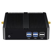 China DDR3 RAM Fanless Mini PC Intel Processors Mini Desktop Computer Aluminum Chassis for sale