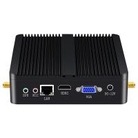 China DDR3 RAM Fanless Mini PC Intel Processors Mini Desktop Computer Aluminum Chassis for sale