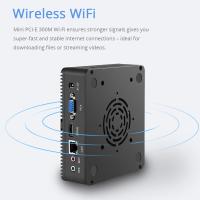 China DDR3 RAM Fanless Mini PC Intel Processors Mini Desktop Computer Aluminum Chassis for sale