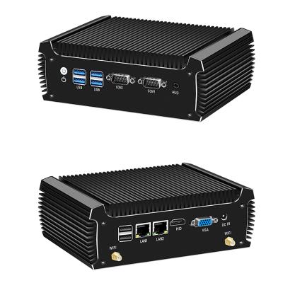 China Intel Core i3 7100U Mini PC Fanless Industrial PC 16 GB With 2 LAN 2 COMs for sale