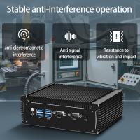 China Intel Core i3 7100U Mini PC with 2 LAN 2 COM Fanless Industrial PC for sale