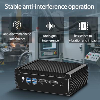 China Intel Core i5 7200U Mini PC sin ventilador PC industrial de 16 GB con 2 LAN y 2 COM en venta