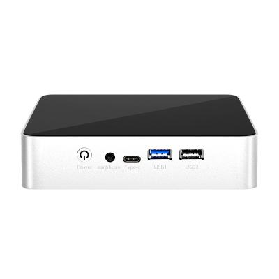 China Intel N100 ondersteunt 16 GB met ventilator en 4 USB 2 LAN 2 HDMI Mini PC Te koop