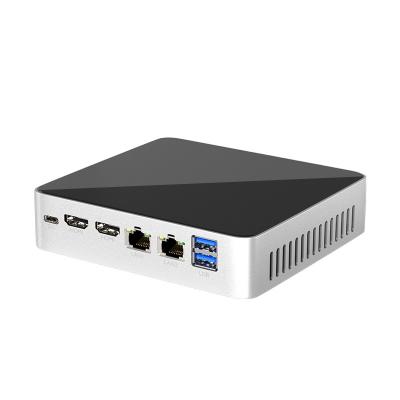 Cina Intel N100 Supporto 16GB con ventilatore e 4 USB 2 LAN 2 HDMI Mini PC in vendita