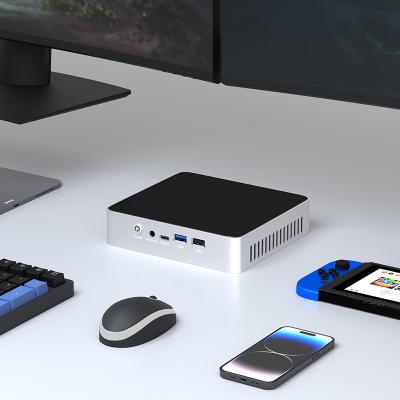 Cina Intel N100 Supporto 16GB con ventilatore e 4 USB 2 LAN 2 HDMI Mini PC in vendita