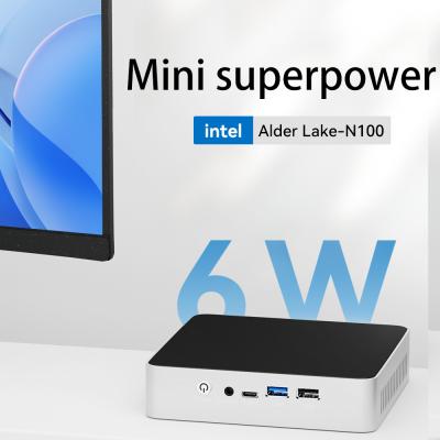 Cina Intel N100 Supporto 16GB con ventilatore e 4 USB 2 LAN 2 HDMI Mini PC in vendita