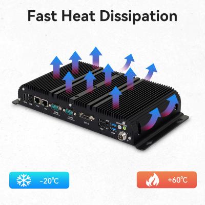 China Intel Core I7-1255U-processor met DDR4 en 1 HDMI 2 COMs Industrial PC Te koop