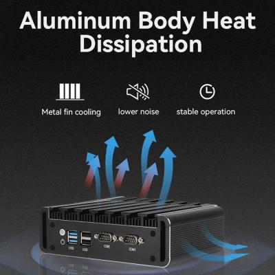 Cina Processore Intel N100 con doppia LAN, doppia COM e triplo display PC industriale in vendita