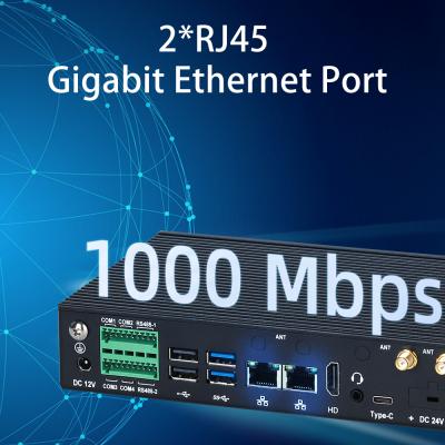 中国 ARM RK3576 4コアとダブルイーサネット 6COMs DDR5 16GB RAM 産業用PC 販売のため