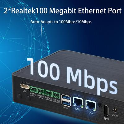 China ARM RK3568 With 4 Cores and Dual Ethernet 4 COMs DDR4 8GB RAM  Industrial PC for sale