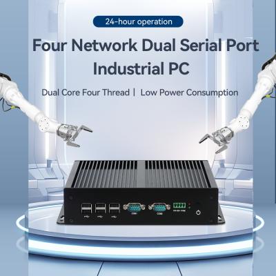 Cina Processore Intel Core I7-6500U con quattro LAN e doppie COM Mini PC industriale in vendita