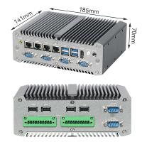 China Intel Core I7-10710U Processor With Four LAN and Six COMs  Industrial Mini PC for sale