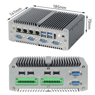 Cina Processore Intel Core I7-10510U con quattro LAN e sei COM Mini PC Industriale in vendita