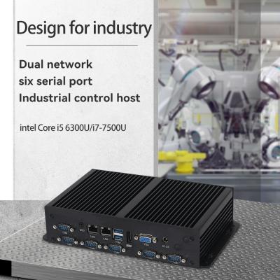 中国 Intel Core I3-6100U プロセッサ デュアル LAN 6 COM と 6 USB インダストリアル PC 販売のため
