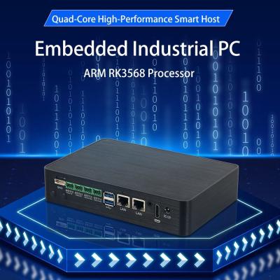 China ARM RK3567 Dual Ethernet 4 COMs DDR4 4GB and 32G RAM  Industrial  Mini PC for sale
