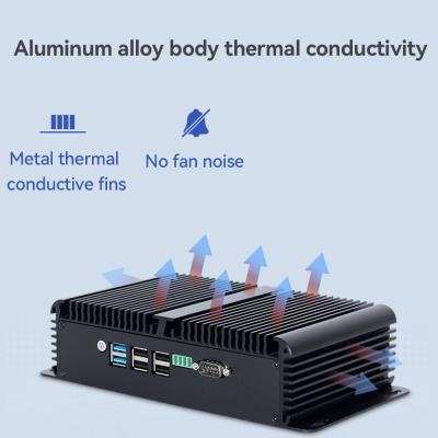 China Intel N100 Processor With Four LAN Dual COM and Six USB Industrial Mini PC for sale