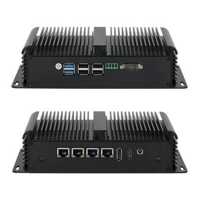 中国 インテル N100 プロセッサ 4 つの LAN デュアル COM と 6 つの USB 産業ミニ PC 販売のため