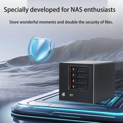 China NAS Server N100 with 3-Netwoek 6-Bay Host Network Attached Storage Enclosure for sale