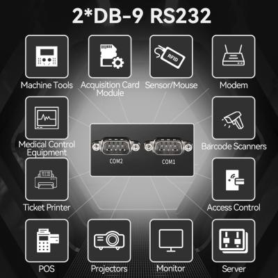 中国 インテル N100 プロセッサ デュアル LAN デュアル COM と トリプル ディスプレイ 産業用 PC 販売のため