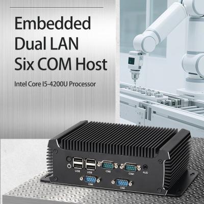 China Intel Core i3 4158U PC With Dual LAN Six COM and 1 HDMI Industrial Mini Computer for sale