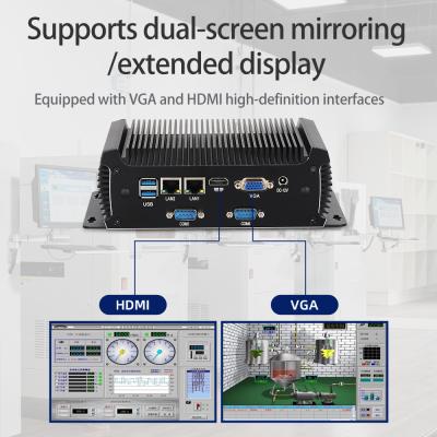 China Intel Core i3 4158U PC With Dual LAN Six COM and 1 HDMI Industrial Mini Computer for sale