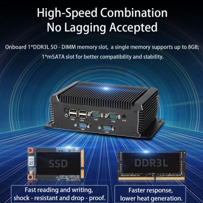 China Intel Core i3 4158U PC With Dual LAN Six COM and 1 HDMI Industrial Mini Computer for sale
