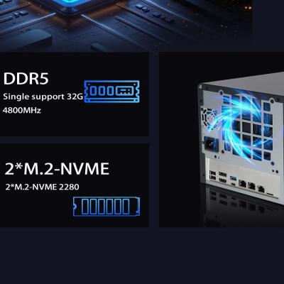 중국 NAS 서버 N100 3-네트워크 8-베이 인터페이스 네트워크 연결 스토리지 인클로저 판매용