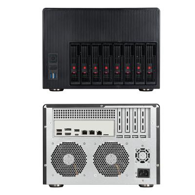 중국 NAS 서버 N100 3-네트워크 8-베이 인터페이스 네트워크 연결 스토리지 인클로저 판매용