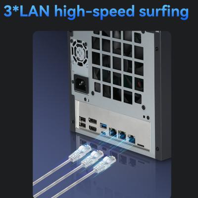 중국 NAS 서버 N100 3-네트워크 8-베이 인터페이스 네트워크 연결 스토리지 인클로저 판매용