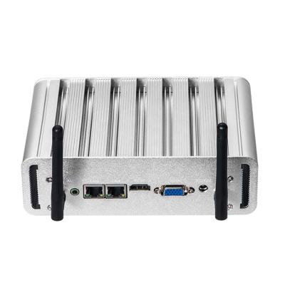 China Industrial Mini PC with Intel Core i5-5200U Processor DDR3L RAM and mSATA SSD Barebone System Computer for sale