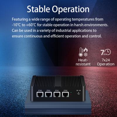 China Celeron N5105 Processor With Four LAN and 1HDMI 1DP Network Mini PC for sale