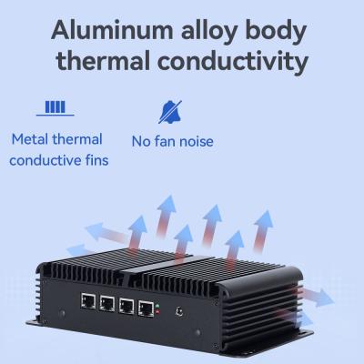 China Celeron N5105 Prozessor mit vier LAN und 1HDMI 1DP Netzwerk Mini-PC zu verkaufen