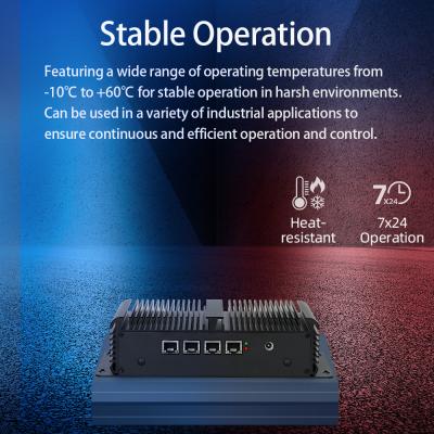 China Celeron N5105 Prozessor mit vier LAN und 1HDMI 1DP Netzwerk Mini-PC zu verkaufen