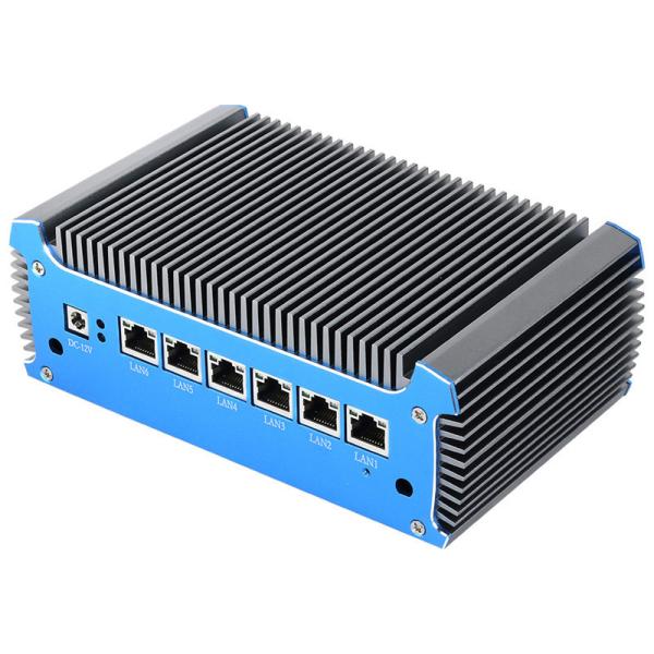 Quality 6 RJ45 Ethernet Soft Router PC With DDR4 Up To 8G And Intel Celeron 3865U for sale